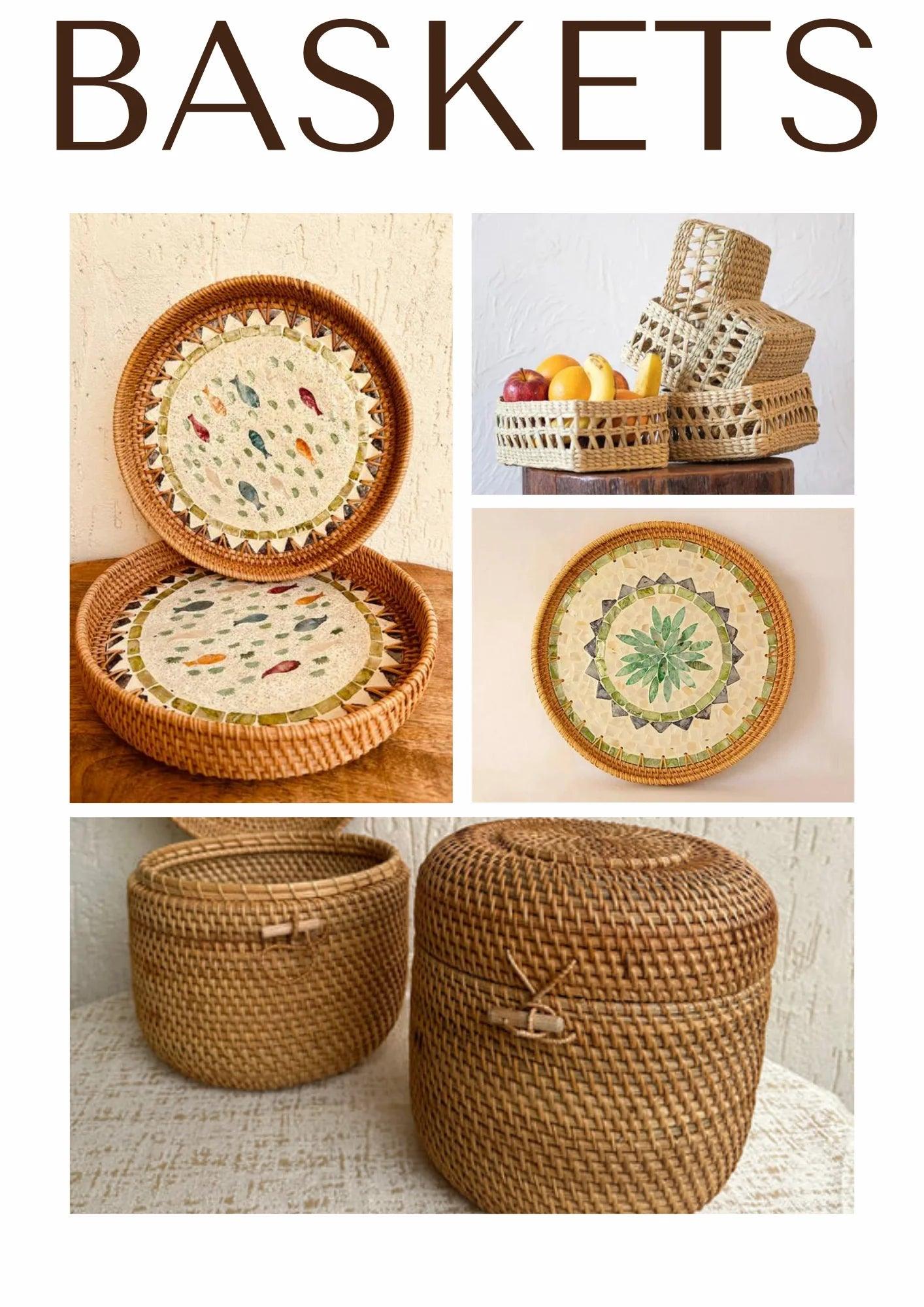 Handmade Woven Baskets & Storage Solutions Collection - Tesu
