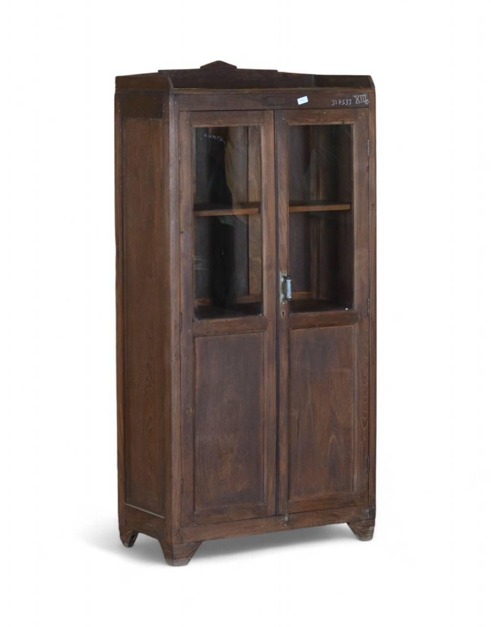 Wooden Almirah Glass Door