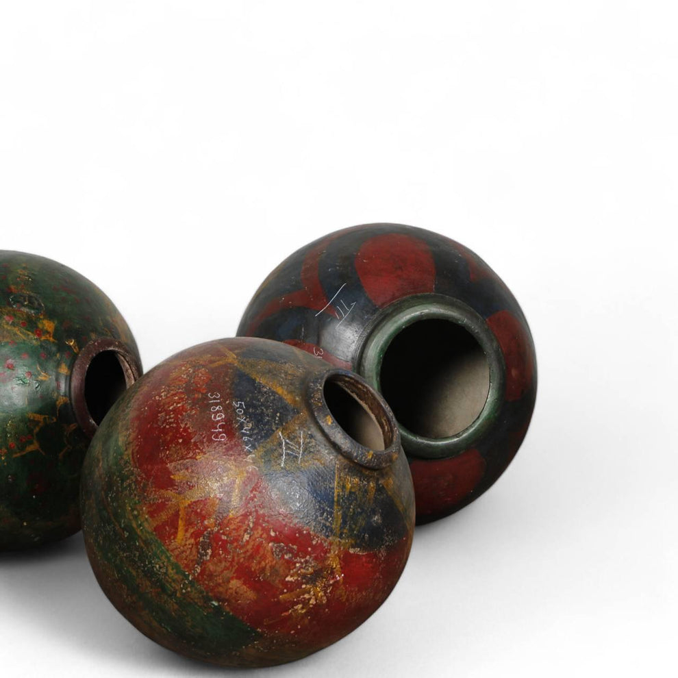 Antique Style Multicolor Clay Pot