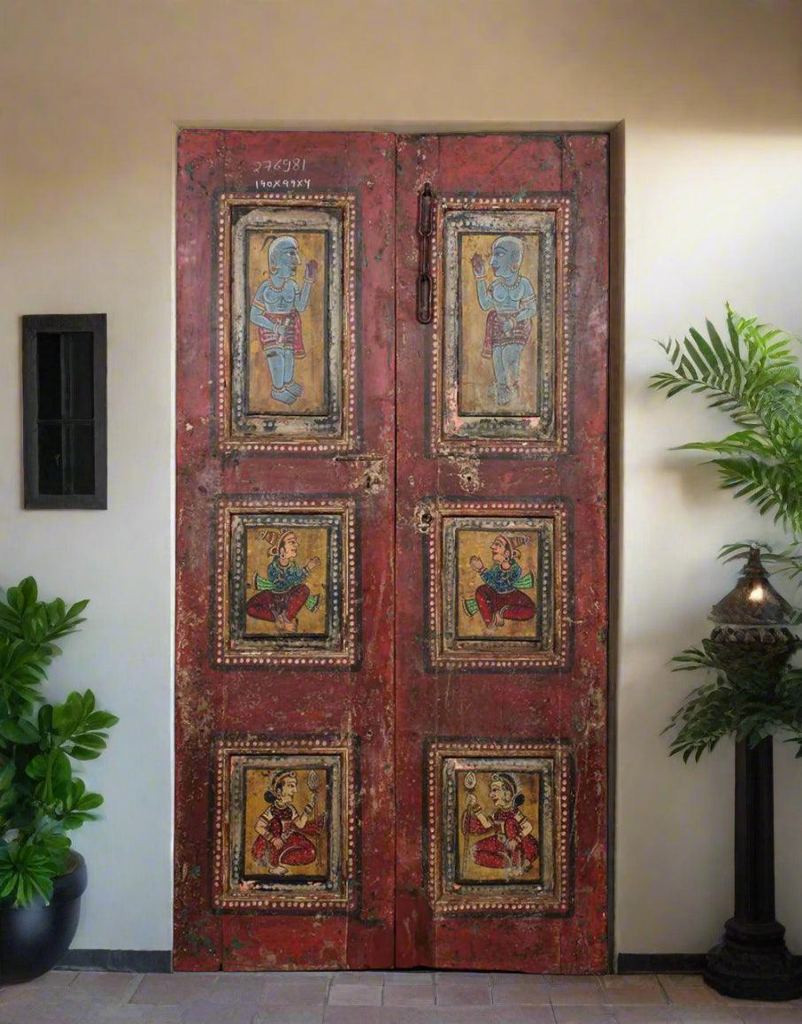 Celestial Antique Door Panel