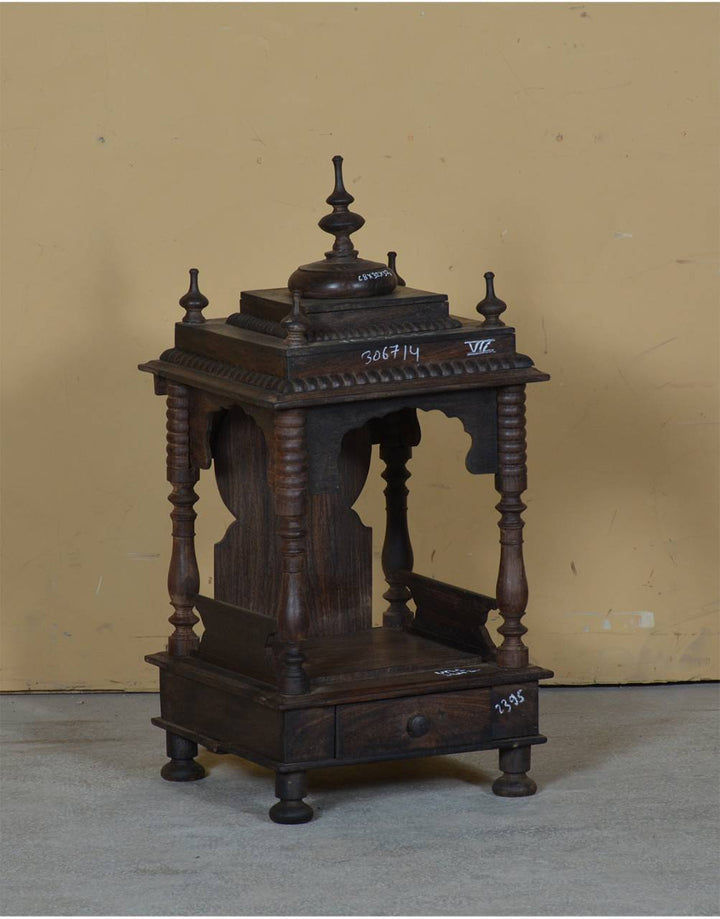 Heritage Wooden Mandir - Handcrafted Multi-Tiered Temple