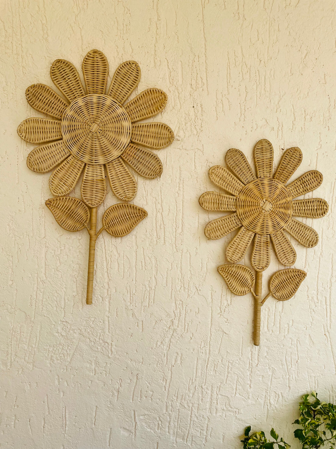 Daisy Flower Cane Wall Decor